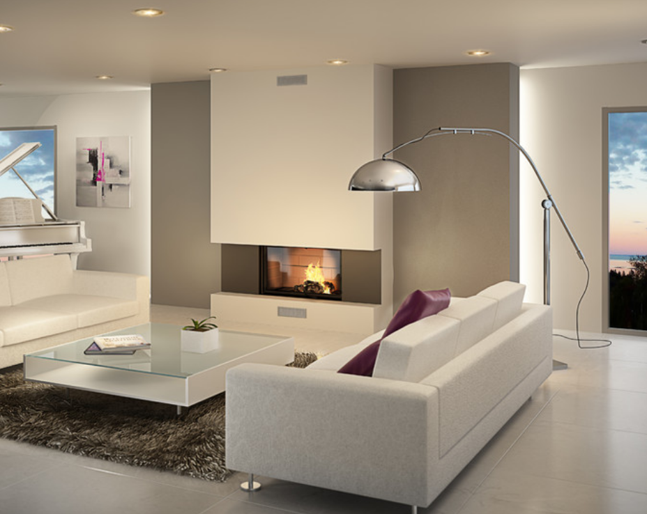 Alliance Feu Design - Foyer à bois TECHNIKA DROITS - TOTEM