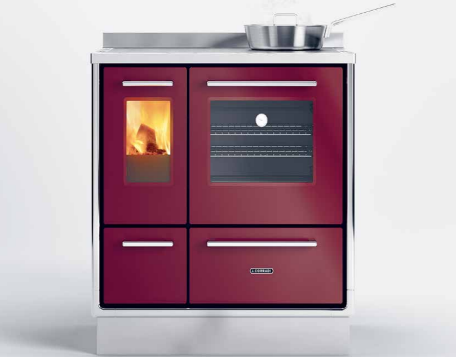 Alliance Feu Design - Cuisinière combinée MODERNA 90 - J.CORRADI