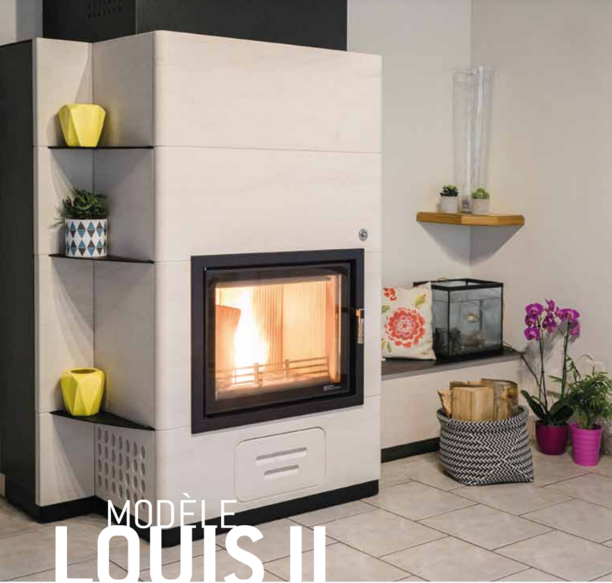 Alliance Feu Design - Foyer combiné bois/pellet LOUIS 2 AIR - IWONA PELLETS