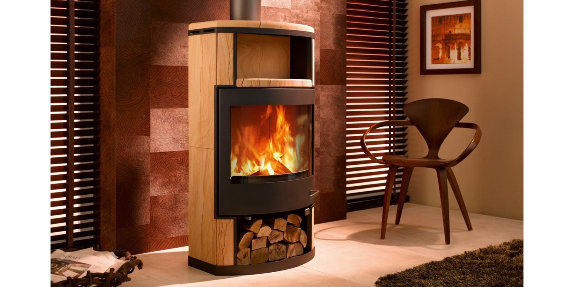 Alliance Feu Design - Poêle à bois ATOR - SKANTHERM
